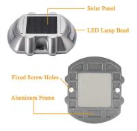China Aluminium Solar Road Stud 20T Load Capacity 6 LED IP68 Dustproof for Dark Road for sale
