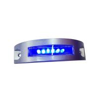 China Half Moon Blue LED Solar Cat Eye Road Stud 125x43xmm 20T Load Capacity for Road Safety for sale