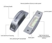 China Solar Powered Road Reflectors IP68 6 LED High Brightness Cat Eye Road Stud 125x43x30mm for sale