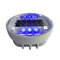 China Custom Aluminum Solar Road Stud 125mm 50mm Blue White LED for Road Safety for sale