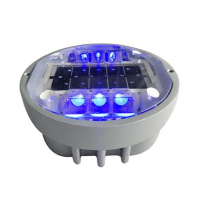 China Custom Aluminum Solar Road Stud 125mm 50mm Blue White LED for Road Safety for sale