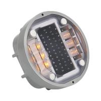 China 125mm x 50mm Aluminium Solar Road Marker Light 6 LED Epistar Chip IP68 50T Compression for sale