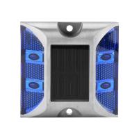China Aluminum Solar Road Stud 103x103x23mm IP68 20T Load Capacity 2 or 4 LED for sale