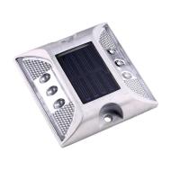 China Aluminum Solar Road Stud 105x105x23mm 6 LED 1000m Visual Distance RSV-A102 for sale