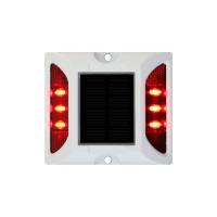 China Aluminum Solar Road Stud 2.5V 6 LED Flashing Steady for Extreme Weather for sale