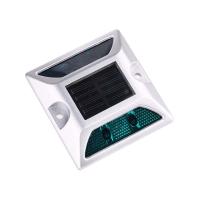 China IP68 Waterproof Aluminum Solar Road Stud 115x110x23mm 4 LED for Parking Lots for sale