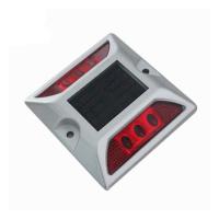 China Anti UV PC Solar LED Road Marker Aluminium Casting Road Stud Light 115x110x23mm IP68 for sale