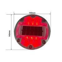 China 143mm Diameter Embedded Aluminum Solar Road Stud Anti UV PC for sale