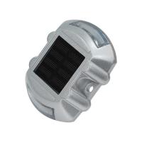 China Aluminum Solar Road Stud 6 LED Flashing or Steady Mode 110x95x23mm IP68 for sale