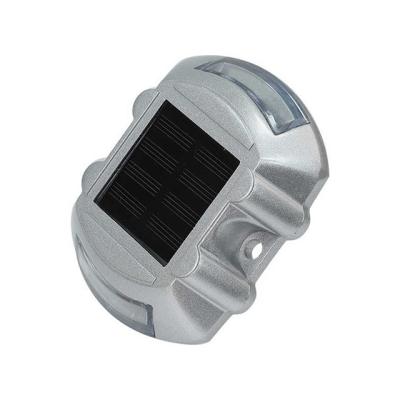 China Aluminum Solar Road Stud 6 LED Flashing or Steady Mode 110x95x23mm IP68 for sale