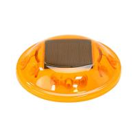 China Yellow LED Solar Road Markers 10pcs IP68 Highways Guidance Light 120mm for sale