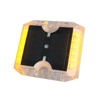 China CE Solar Road Markers Dustproof Flashing Mode Yellow Raised Road Markers 20Tons Load Capacity IP68 for sale