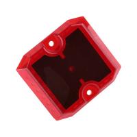 China Solar Road Marker 12 LED Red 20T Load Capacity IP68 Waterproof Traffic Safety Stud for sale