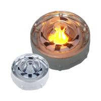 China 360 Degree Solar Road Marker Cat Eye Pavement Marker Flashing Garden Light 100mm Tempered Glass IP68 for sale