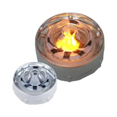 China 360 Degree Solar Road Marker Cat Eye Pavement Marker Flashing Garden Light 100mm Tempered Glass IP68 for sale