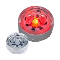 China 360 Degree Solar Road Marker Cat Eye Pavement Marker Flashing Garden Light 100mm Tempered Glass IP68 for sale