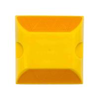 China Plastic Road Reflectors 100x100x18mm Double Side PMMA Reflectors for Highways for sale