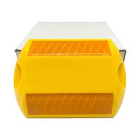 China ABS Plastic Road Reflector RSV-D102 97g 116x82x18mm Driveway Safety Amber Pavement Marker Stud for sale