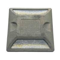 China Aluminum Reflective Cat Eye Road Stud 50mm Shank 20 Ton Load Capacity Road Marker for sale