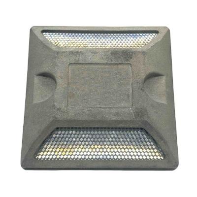 China Aluminum Reflective Cat Eye Road Stud 50mm Shank 20 Ton Load Capacity Road Marker for sale