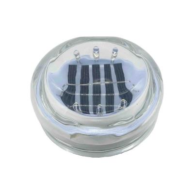 China Tempered Glass Solar Road Marker 102mm Diameter IP68 LED Pavement Light for sale