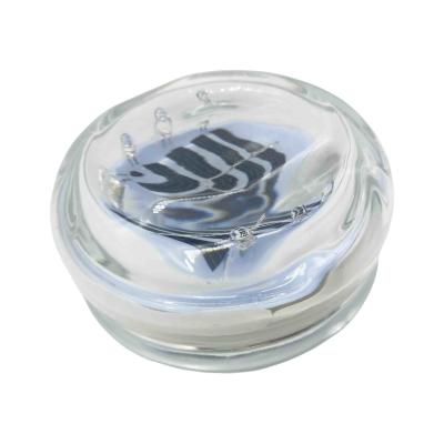China IP68 Tempered Glass Solar Road Markers 102mm Diameter 40T Load Capacity for sale