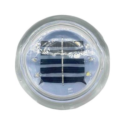 China Tempered Glass Solar Road Stud 360 Degree LED Pavement Marker 800m Visual Distance 100H Working Time for sale