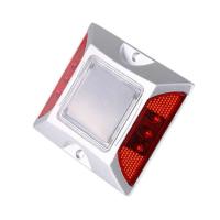 China Solar LED Road Stud Reflector 128x118x25mm Flashing Light Aluminum Driveway for sale