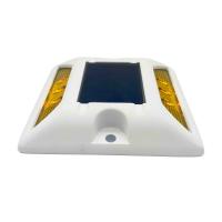 China Aluminum Solar LED Cat Eye Road Stud Reflector 125x110x25mm IP68 Flashing Pavement Marker for sale