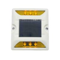 China Aluminum Solar LED Cat Eye Road Stud Reflector 125x110x25mm IP68 Flashing Pavement Marker for sale