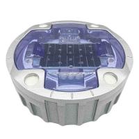 China Solar LED Road Stud Reflector Flashing Traffic Warning Light 120mm 50mm IP68 for sale