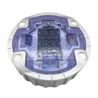 China Solar LED Road Stud Reflector 2.5V 120mm Diameter IP68 Waterproof Aluminium for sale
