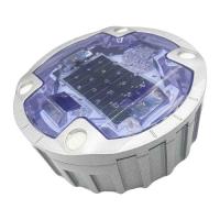 China Solar LED Road Stud 120mm Diameter 75T Load Capacity Aluminium Alloy IP68 for sale