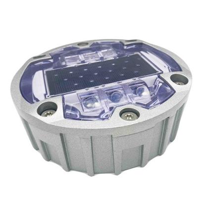 China Embedded Solar Road Stud 6 LEDs IP68 75T Load Capacity 1000m Visual Distance for sale