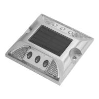China Aluminum Solar Road Marker Light IP68 Waterproof 20T Load Capacity 6 LED Road Stud for sale