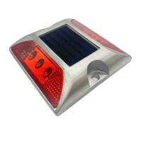 China Solar Road Marker Lights 20T Load Capacity Red Aluminum Cat Eye RSV-A102 for sale