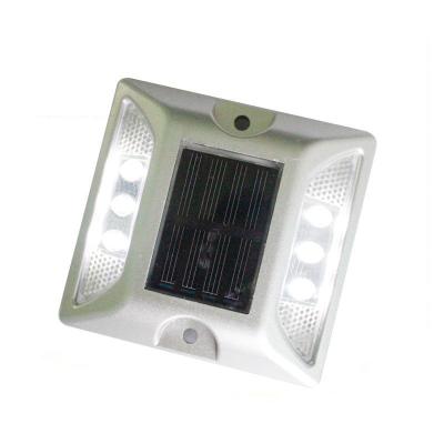 China Solar Powered Road Reflectors 1.2V LED Aluminum Flashing 6pcs Pavement Marker for sale
