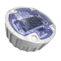 China Solar Powered Road Reflectors IP68 Waterproof 120mm Aluminium 8 LED 75T Load Capacity for sale
