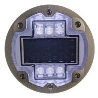 China Embedded Aluminum Solar Road Stud 143mm Load Capacity 75T IP68 LED Road Reflector for sale