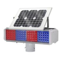 China LED Solar Traffic Lights Blinking Solar Traffic Warning Light for sale