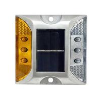 China 105x105x23mm Solar Road Stud 20T Load Capacity 6 LED Cat Eye Custom Colors for sale