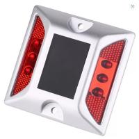 China Solar Road Stud 115x110x23mm Anti UV PC Aluminum Casting 20 Ton Compression IP68 for sale