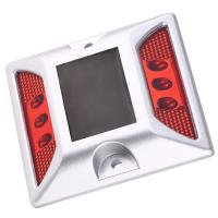 China Solar Road Stud 115x110x23mm Anti UV PC Aluminum Casting 20 Ton Compression IP68 for sale