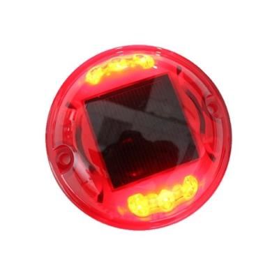 China Solar Cat Eyes Road Stud Red Color 6pcs High Brightness LED 120mm Weather Resistant for sale