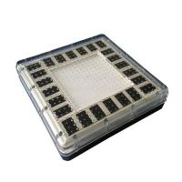China 9 LED Solar Brick Paver Light IP68 Waterproof 200x200mm Outdoor Deck Light for sale