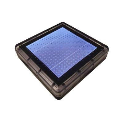 China 9 LED Solar Brick Paver Light IP68 Waterproof 200x200mm Outdoor Deck Light for sale