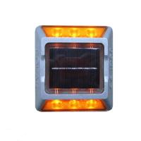 China Solar Cat Eyes Road Stud LED Aluminum Reflective IP68 Waterproof 1000m Visibility for sale