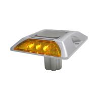 China 20T Load Capacity Solar Cat Eye Road Stud LED Warning Light IP68 Aluminum for sale