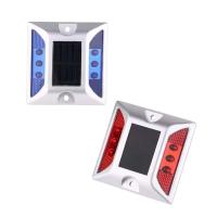China Aluminium Solar LED Road Studs 115x110x23mm Flashing IP68 Traffic Safety for sale