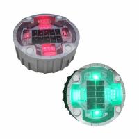 China 75 Tons Solar Cat Eyes Road Stud Aluminum Underground Driveway Marking Light IP68 for sale